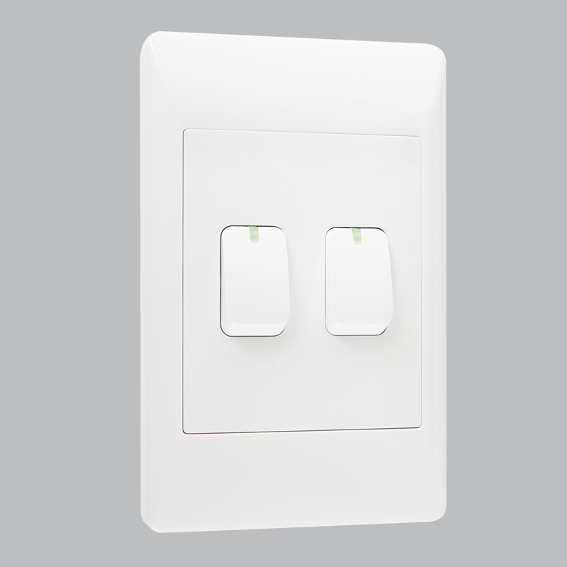 Switch 2 Lever 4x2 White | Plugs and Switches | Shop Online | Selective ...