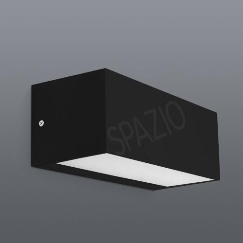 WALL BRACKET LED 12W WW LARGE RECT UP&DW POLY BLACK | Outdoor Lighting ...